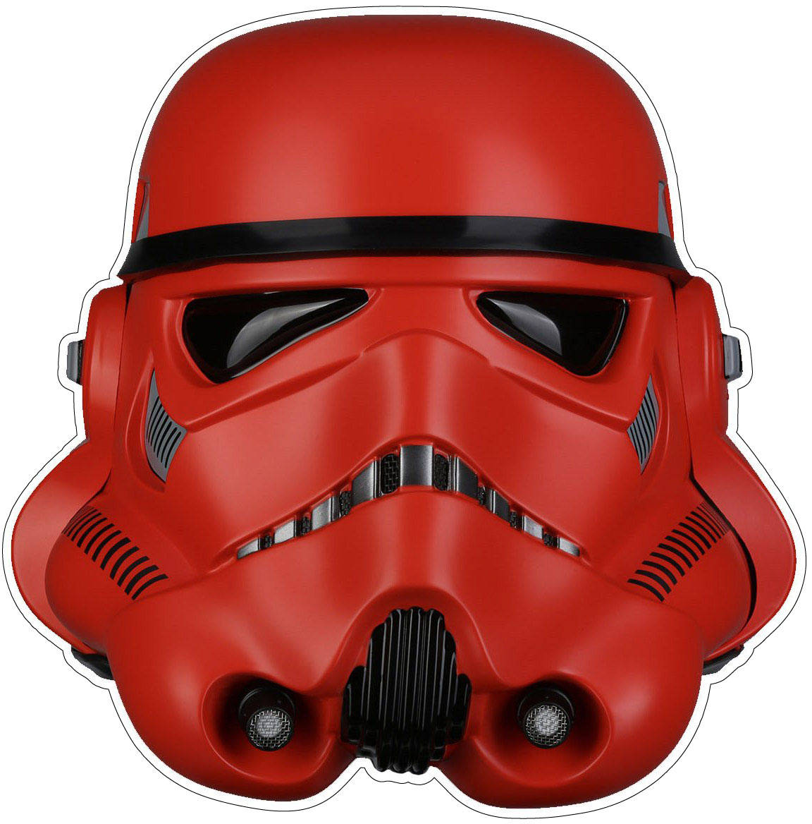 Star Trooper Wars Crimson Stormtrooper Helmet Custom Vinyl Sticker ...