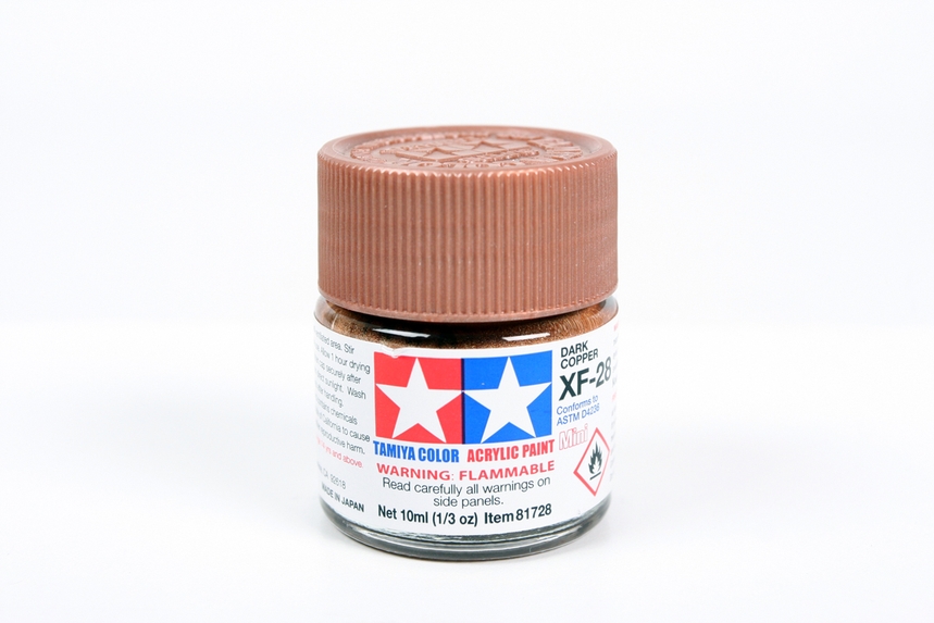 TAMIYA ACRYLIC MINI XF-28 DARK COPPER 10Ml BOTTLE MODELING HOBBY CRAFT ...